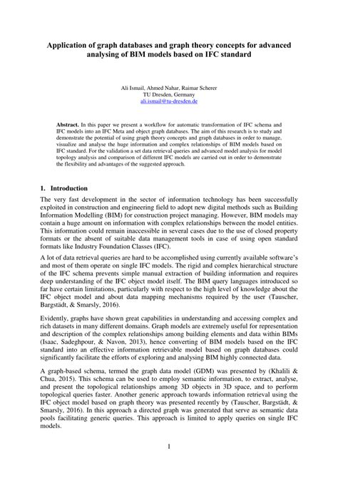Pdf Application Of Graph Databases And Graph Theory Concepts For