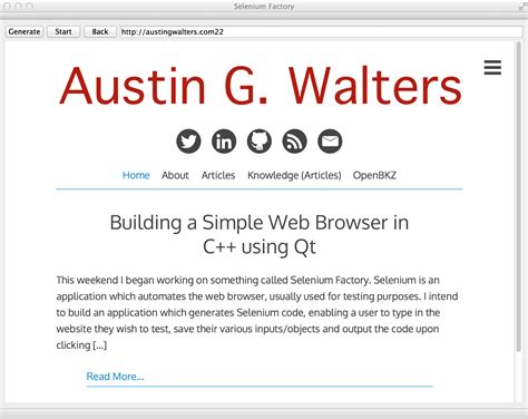 building a simple web browser in c using qt austin g walters