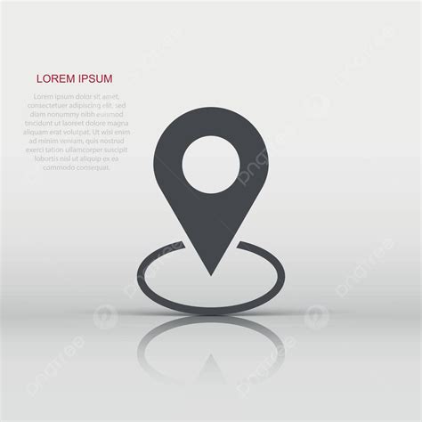 Flat Pin Icon For Maps And Gps Ux Pointer Marker Vector Ux Pointer Marker Png And Vector With