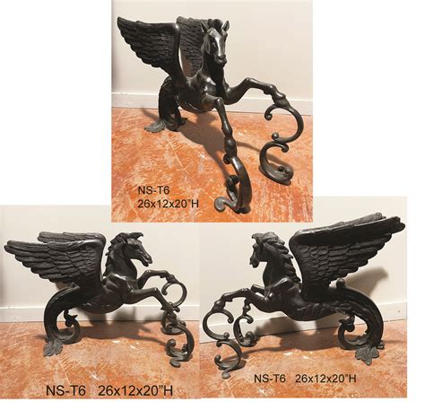 Pegasus Cocktail Table Base Bronze Statues And Fountains