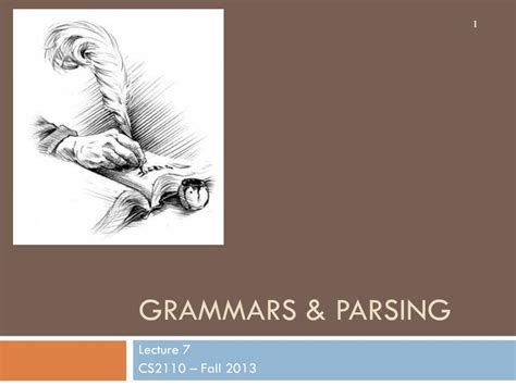 Ppt Grammars And Parsing Powerpoint Presentation Free Download Id1600670
