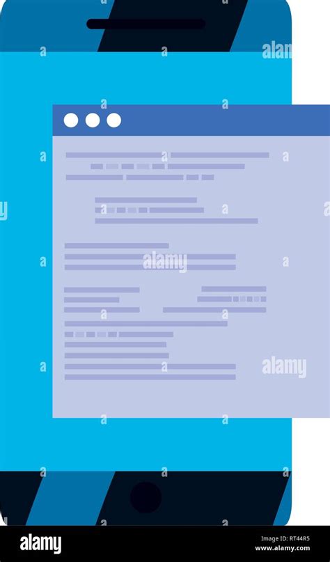 Smart Phone Coding Language Programming Vector Illustration Design Stock Vector Image And Art Alamy