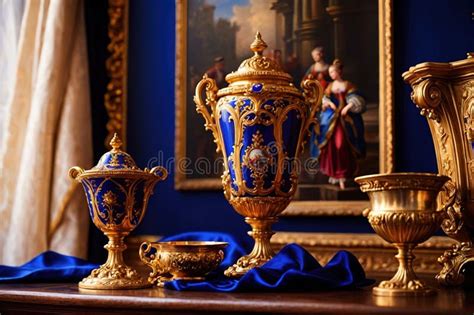 Antique Vintage Rococo Baroque Living Room Classic Interior Design