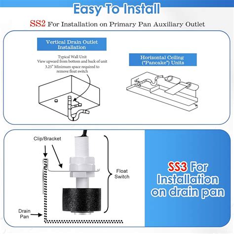 Float Switch Hvac The Safe T Switch Ss2 Air Conditioner Condensate