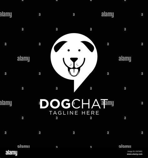 Dog Chat Logo Design Illustration Stock Vector Image And Art Alamy