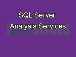 PPT SQL Server Analysis Services