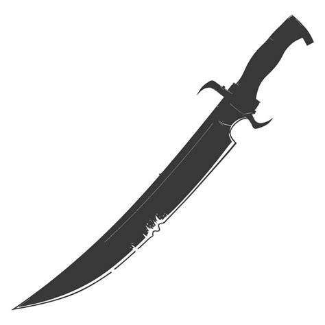 Premium Vector Silhouette Machete Weapon Black Color Only
