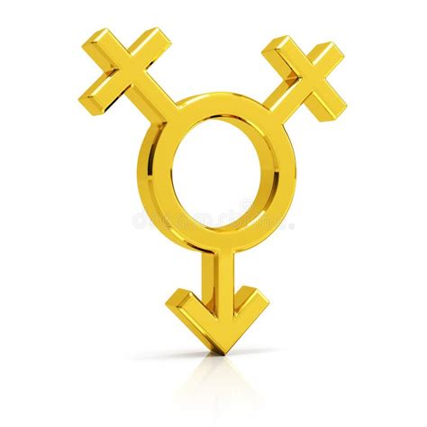 Bisexual Symbol Doodle Icon Vector Line Illustration Stock Vector