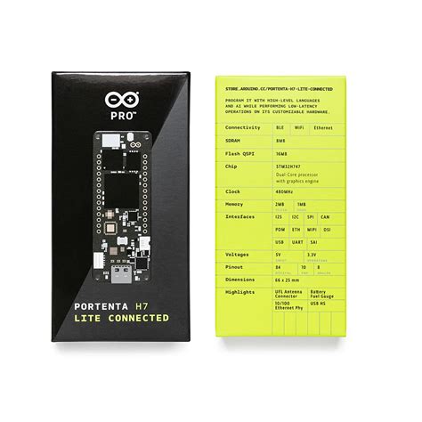 Buy Arduino Portenta H7 Lite Connected ABX00046 Online At Robu In