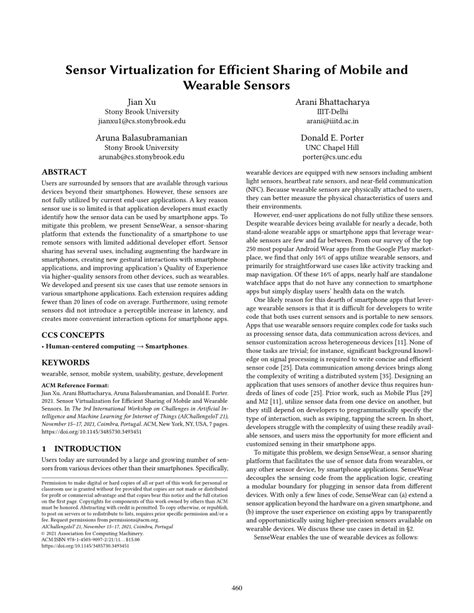 Pdf Sensor Virtualization For Efficient Sharing Of Mobile And