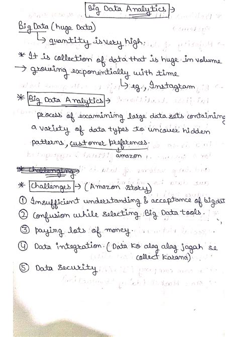 Big Data Full Notes RTU Web Technologies RTU Studocu