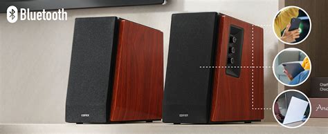 Edifier R BT Bluetooth Bookshelf Speakers Active Near Field Studio Monitors Powered