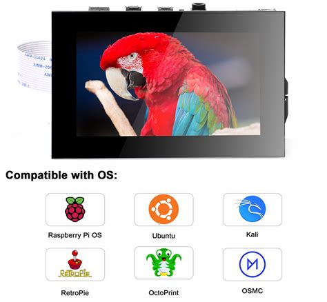 Osoyoo 35 Inch Dsi Screen V20 For Raspberry Pi Model 2019018400