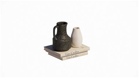 Vase With Books Decor Block Revit 2023 Revitimport