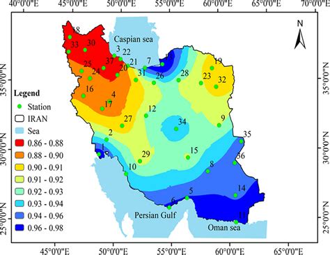 Spatial Distribution Of The Lac In Iran For 19662018 Download Scientific Diagram