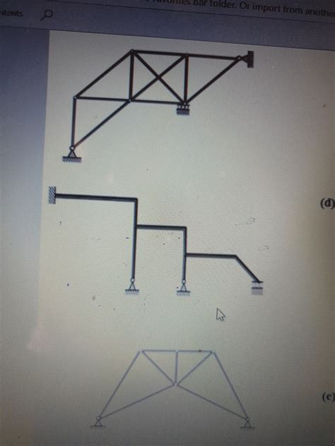 Solved Classify Each Of The Structures As Statically