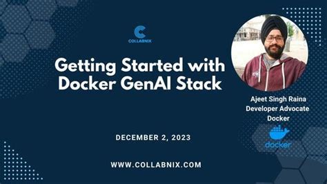 ajeet singh raina on linkedin getting started with docker genai stack
