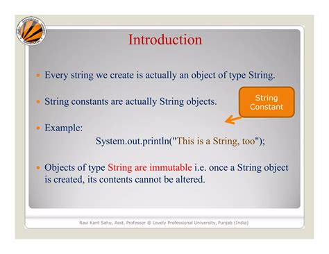 string handling string class ppt