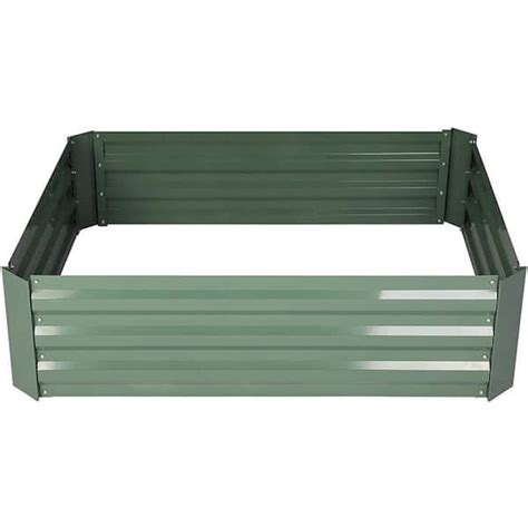 In X In X In Galvanized Steel Raised Garden Bed Anti Rust