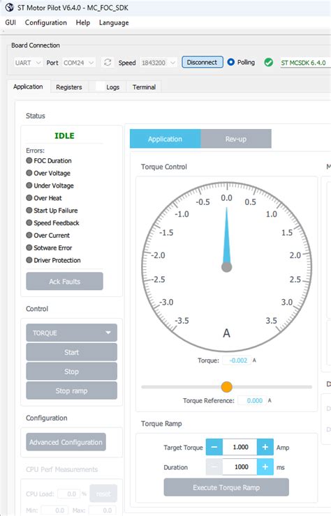 Torque Control Speed Feedback Error Stmicroelectronics Community
