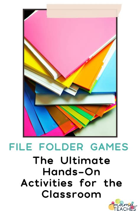 File Folder Games The Ultimate Hands On Activities For The Classroom