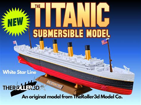Dual Action Titanic Submersible Model By Theroller3d Floating Or