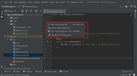 How To Run Single Test In A Testng Class From Intellij Ide