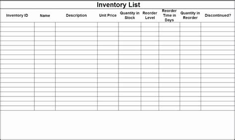 Computer Hardware Inventory Excel Template Shooters Journal
