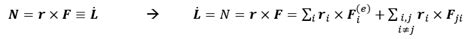 Newtonian Mechanics Finding The Total Angular Momentum For A System Of Particles Physics