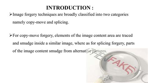 Image Forgery Detection Using Deep Learning Pptx Computing