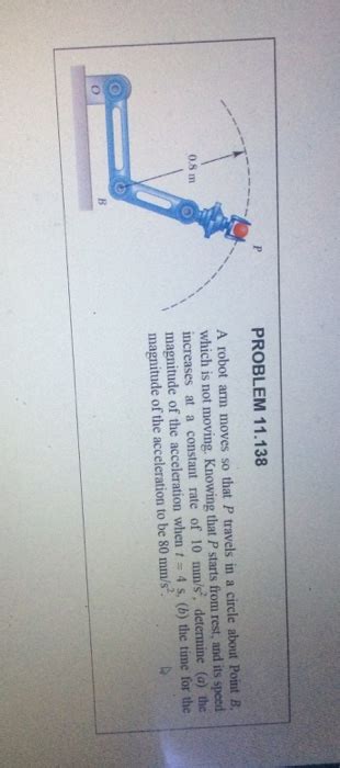 Solved Problem 11138 A Robot Arm Moves So That P Travels In