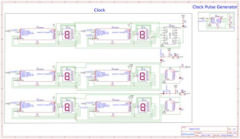 digital clock oshwlab