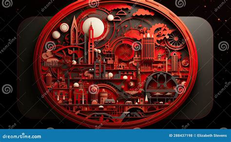 The Complexity Of Modern Manufacturing Stock Illustration