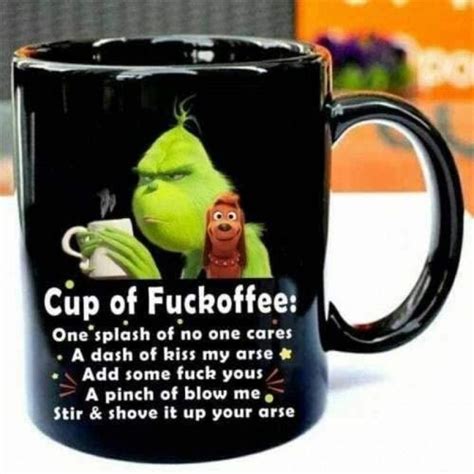 The Grinch Coffee Mug The Grinch Cup Grinch Of Fuckoffee Coffee Mug