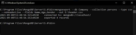 Export Mongodb To Csv