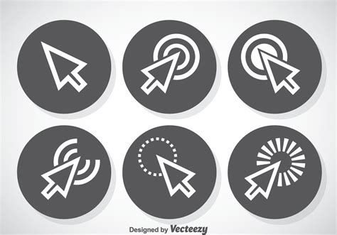 Mouse Click Cursor Vector Set 104905 Vector Art At Vecteezy