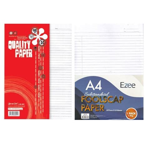 Exam Sheetfoolscap Paper 480 Sheet 70gsmtest Pad Quality Paper A4