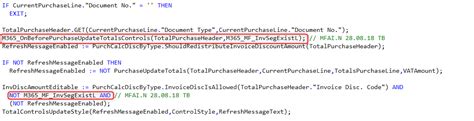 Event Request Codeunit Document Totals Issue Microsoft AL GitHub