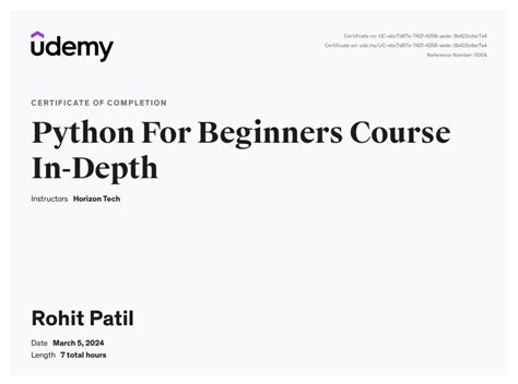 Rohit Patil On Linkedin Udemy Udemycertificate Python Linkedin