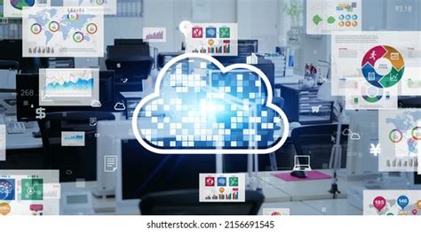 Cloud Computing Concept Software Service Saas Stock Photo 2156691545 ...