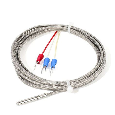 Flexible Fiberglass Silicone Sensor With High Precision Wire Or Wire Temperature Probe