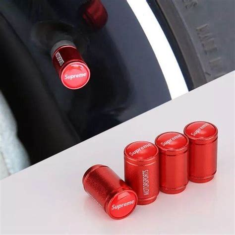 ส่งจากไทย🇹🇭 จุ กลม Supreme [4ชิ้น]พร้อมส่ง จุ๊บ ลม ซูพรีม ฝา ลม ยาง