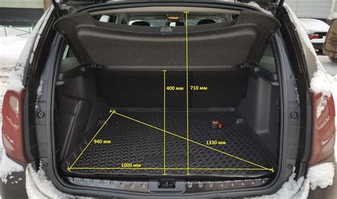 Объем багажника лада ларгус: габариты и размеры в сантиметрах, длина ...