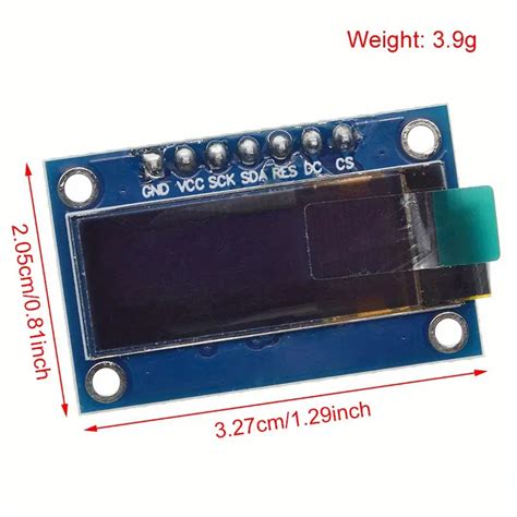 7pin Pulgadas 128x32 Spi Oled Pantalla Temu Mexico