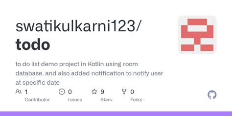 GitHub Swatikulkarni Todo To Do List Demo Project In Kotlin Using Room Database And Also