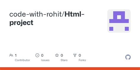 Github Code With Rohithtml Project