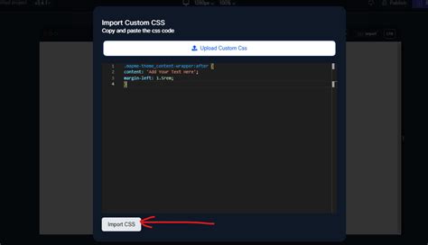 Importing Your CSS Code Into Windframe