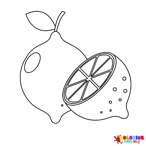 36 صفحة تلوين ليمون