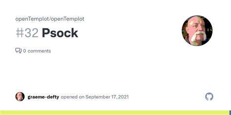 Psock Issue OpenTemplot OpenTemplot GitHub