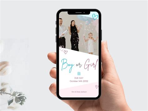 Gender Reveal Canva Template For Social Media Carrousel Instagram Is It A Babe Or Girl Etsy